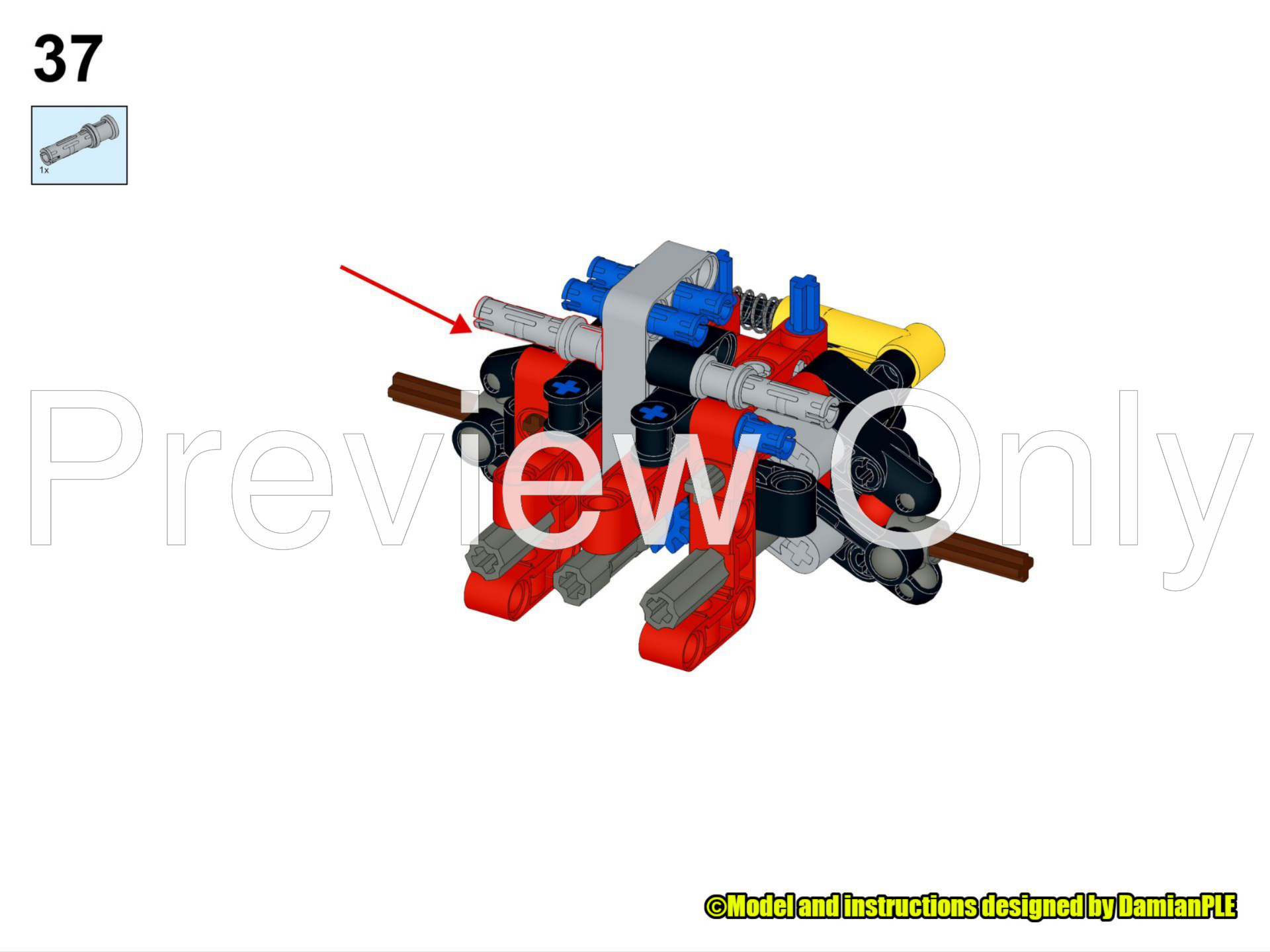 LEGO MOC 42213- UTV by DamianPLE Technic Garage | Rebrickable - Build ...