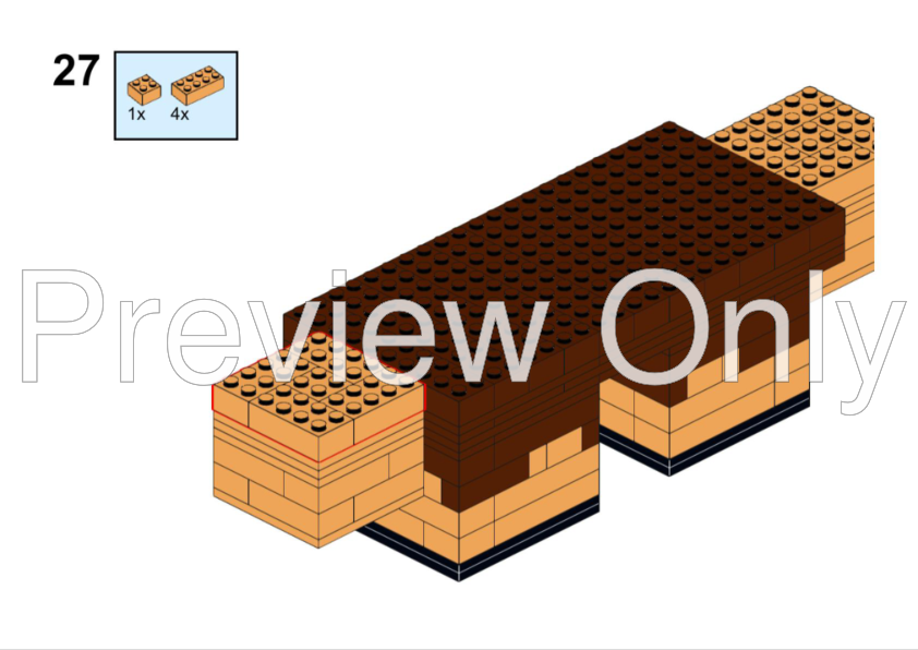 LEGO MOC Piglin by Dor0thy6 | Rebrickable - Build with LEGO