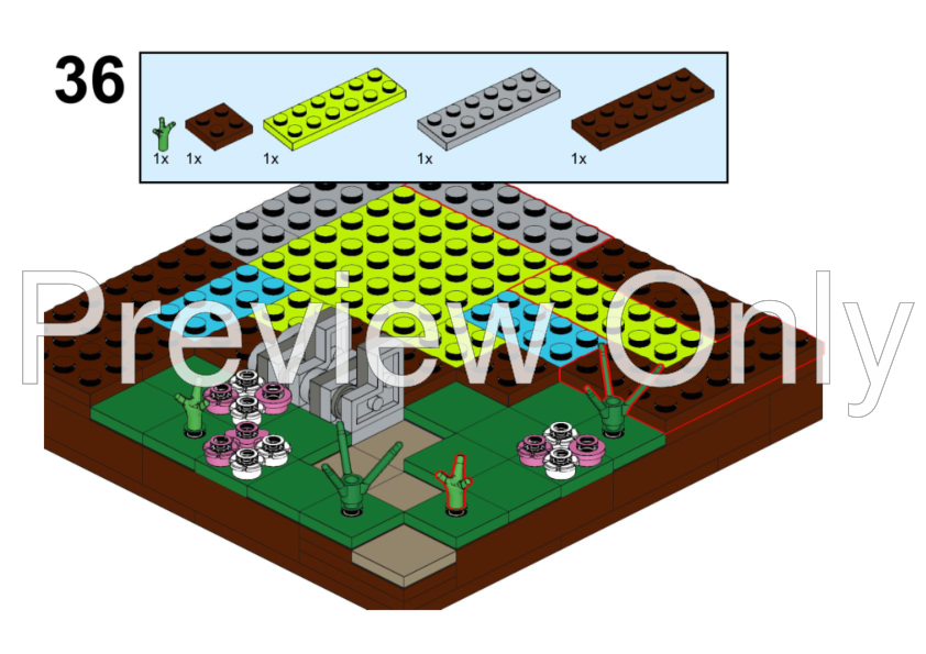 LEGO MOC-235470 block accurate cherry blossom grove by Rebel-bricks ...