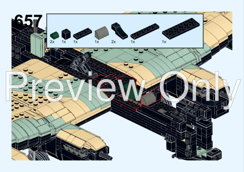 LEGO MOC-235567 Avro Lancaster by Al3xW40 | Rebrickable - Build with LEGO