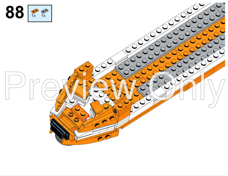 LEGO MOC 8-wide tgv/horizon express by penguin_bobo | Rebrickable ...