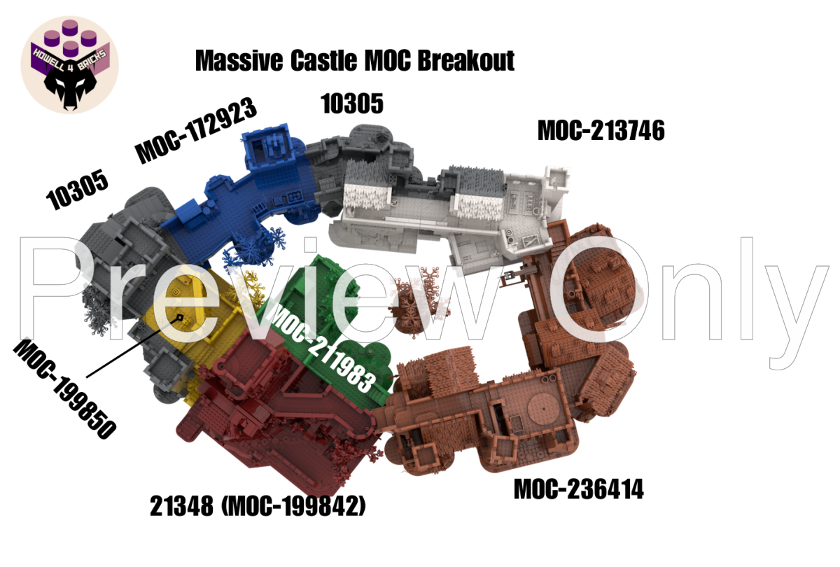 LEGO MOC Massive Castle Full Set of Instructions (all MOCS) by ...