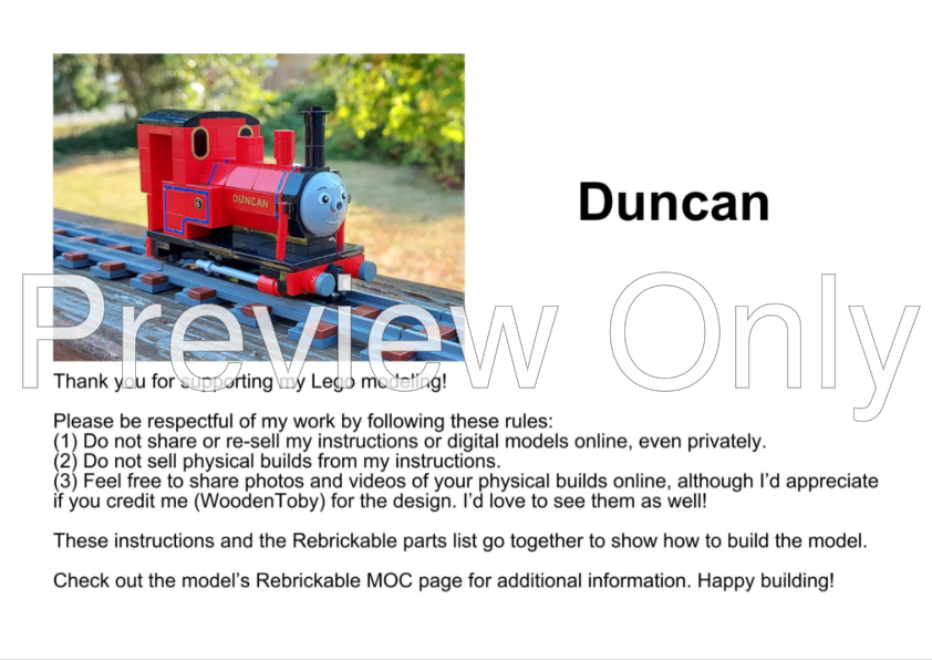 LEGO MOC Duncan by WoodenToby | Rebrickable - Build with LEGO