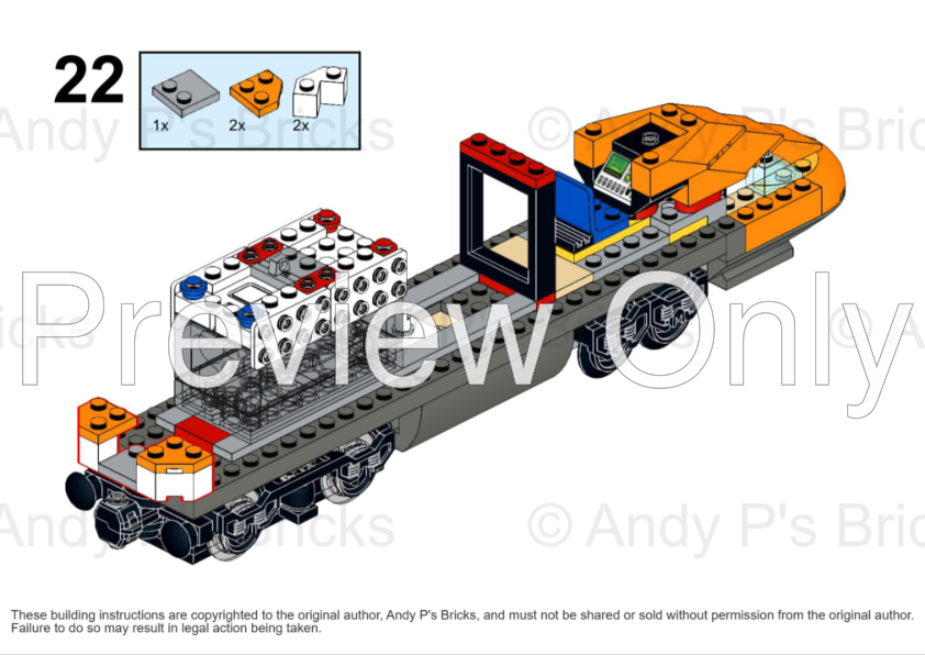 LEGO MOC 60337 Modification - Classic Orange TGV Livery by Andy Ps ...