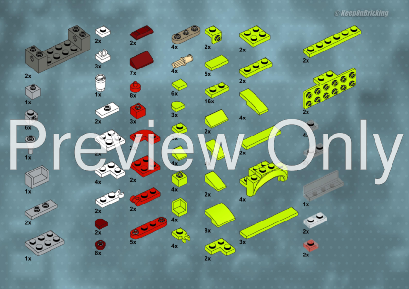 LEGO MOC 77237 Musclecar Safety Car by Keep On Bricking | Rebrickable ...