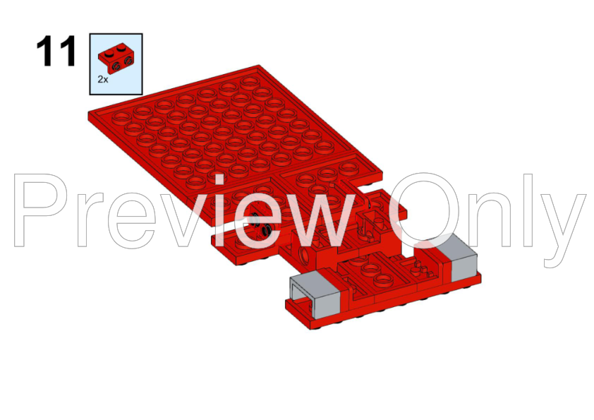 LEGO MOC-238010 Seagrave Ladder Truck by leeggoo_Creator | Rebrickable ...
