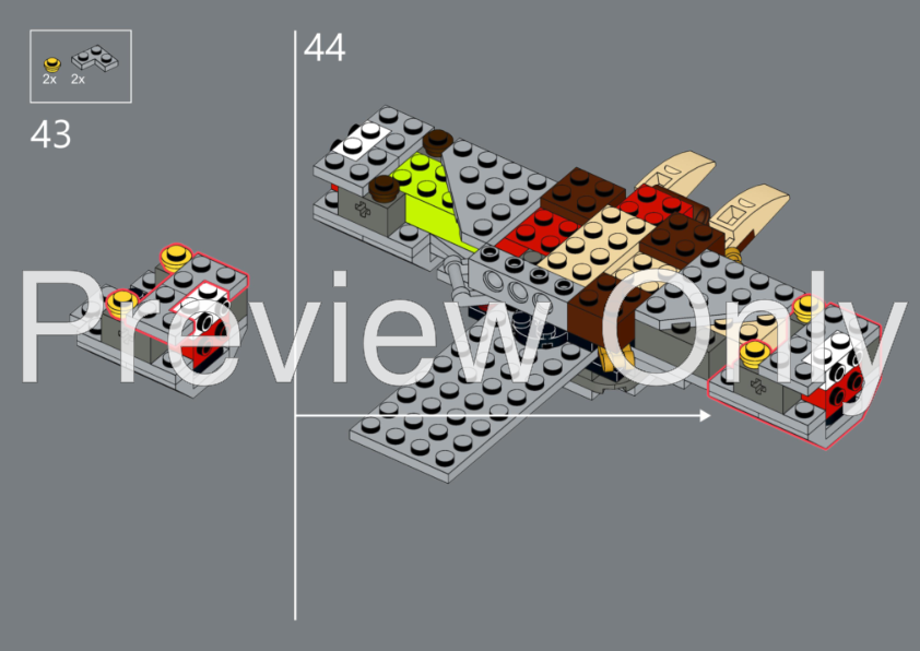 LEGO MOC 75375 Alternate YT freighter 2 in 1 Bundle: Outrider + Otana ...