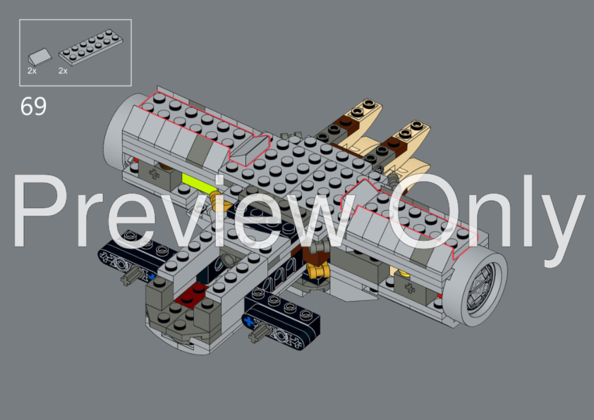 LEGO MOC 75375 Alternate YT freighter 2 in 1 Bundle: Outrider + Otana ...