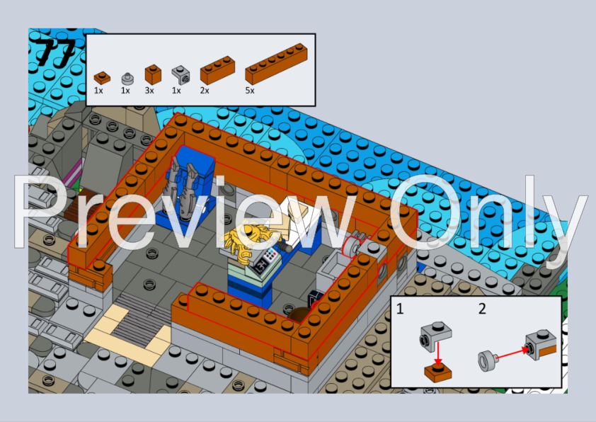 LEGO MOC Italian Square - 21359 Italian Riviera Modification by PL MOCs ...