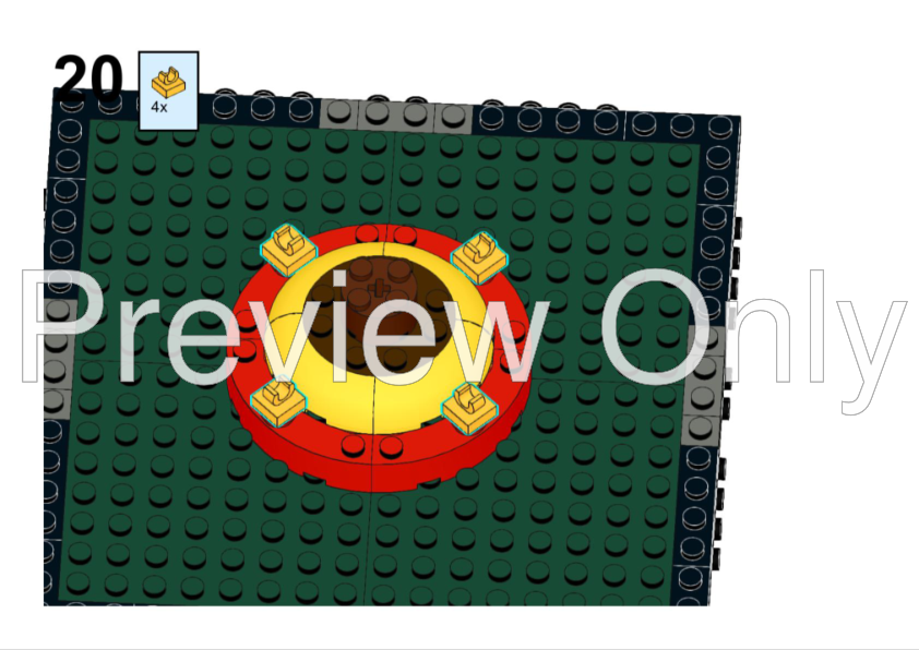 LEGO MOC Mandala - Flower - Red by KingGror | Rebrickable - Build with LEGO
