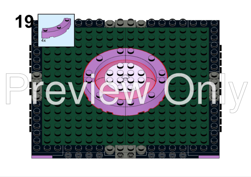 LEGO MOC-239087 Mandala - Flower - Lavender by KingGror | Rebrickable ...