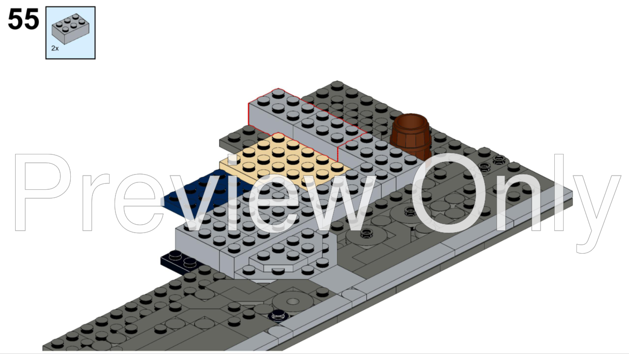 LEGO MOC-239398 Tenement building made of Creator 31167 and 31168 sets ...