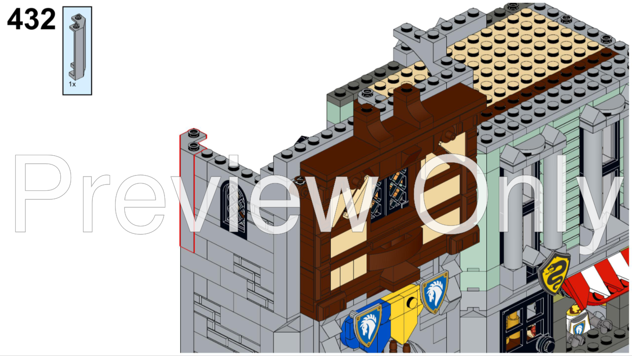 LEGO MOC-239398 Tenement building made of Creator 31167 and 31168 sets ...