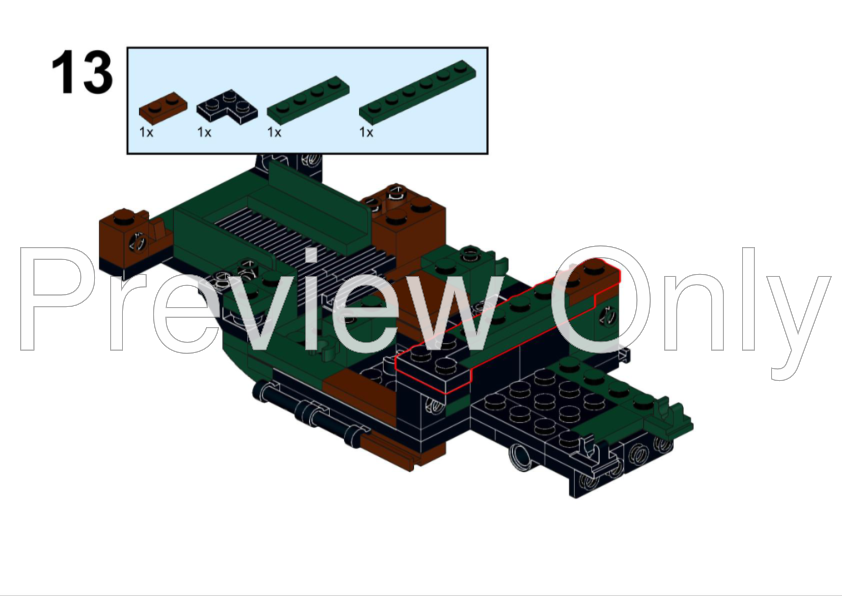 LEGO MOC-239515 Humvee Woodland by Brickmilitaryworld | Rebrickable ...