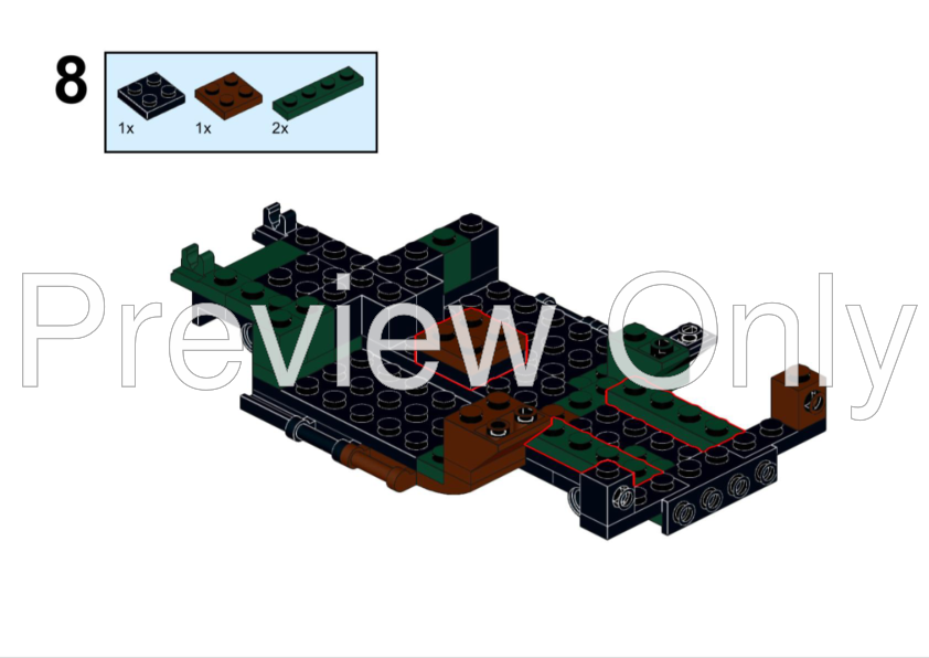 LEGO MOC-239515 Humvee Woodland by Brickmilitaryworld | Rebrickable ...