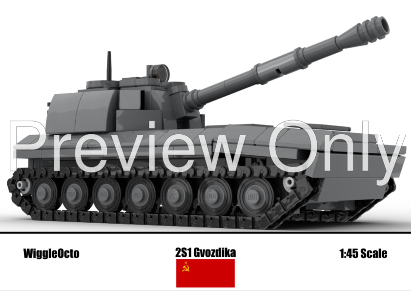 LEGO MOC 2S1 Gvozdika Soviet SPG by WiggleOcto | Rebrickable - Build ...