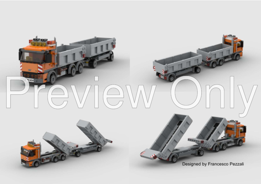 LEGO MOC Tipper Trailer for set 4434 by Frapez1972 | Rebrickable ...