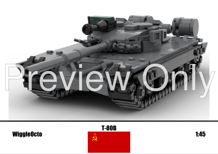 LEGO MOC T-80B Soviet Cold War Tank by WiggleOcto | Rebrickable - Build ...