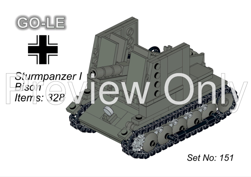 LEGO MOC Sturmpanzer 1 bison by pavel82 | Rebrickable - Build with LEGO
