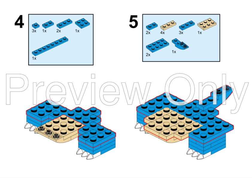 LEGO MOC Blastoise by stefception | Rebrickable - Build with LEGO
