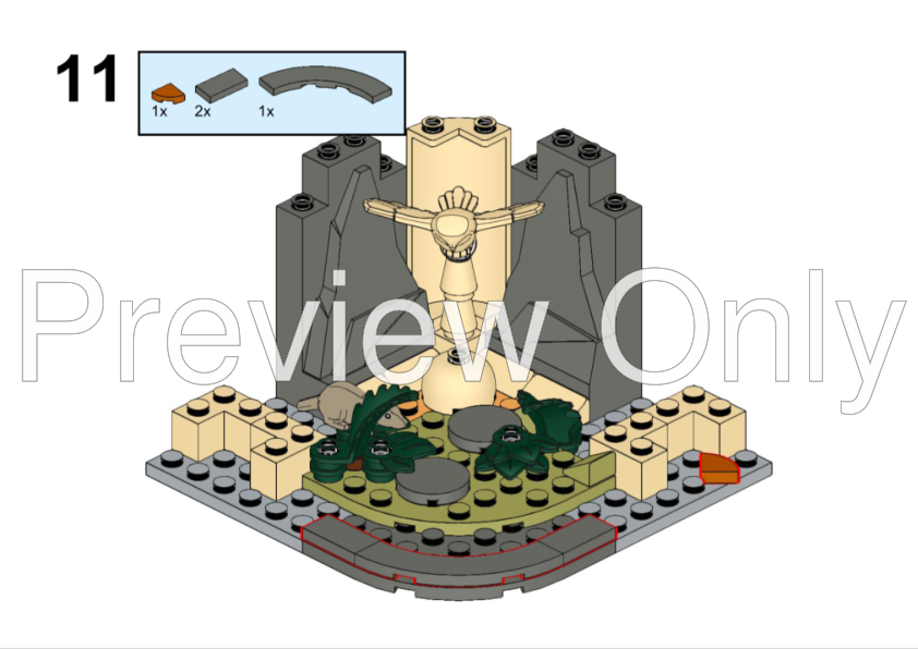 LEGO MOC-241205 Shrine in the Ice by mocni | Rebrickable - Build with LEGO