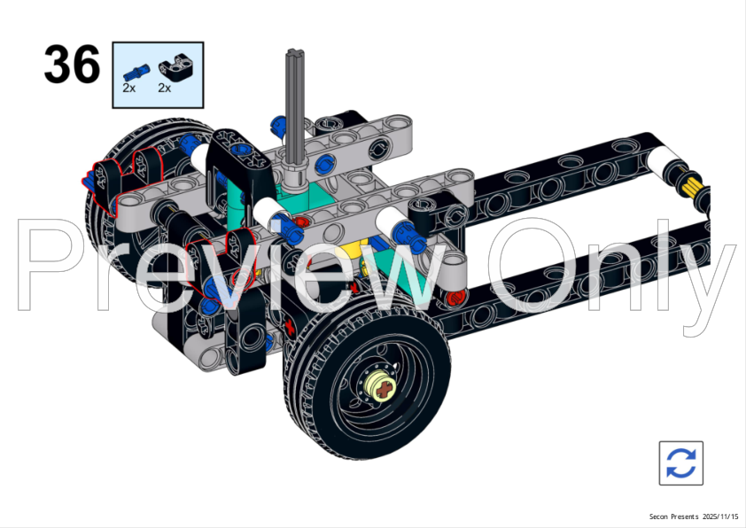 LEGO MOC Lego Technic 42208 alt build race truck with full suspension ...