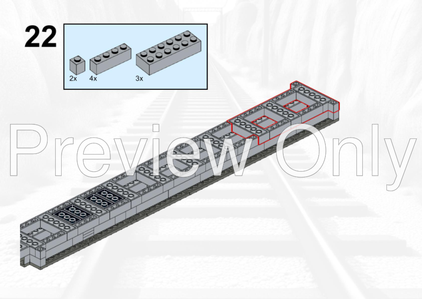 LEGO MOC-241418 Pedestrian railway footbridge by Brickvillerv2 ...