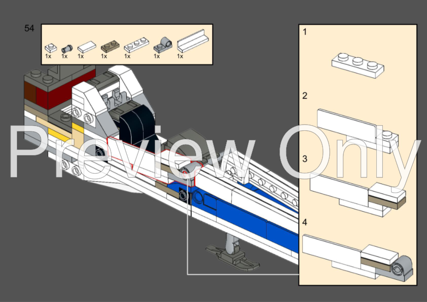 LEGO MOC-241656 Blue Leader Rebel Fighter by Sebulba56 | Rebrickable ...