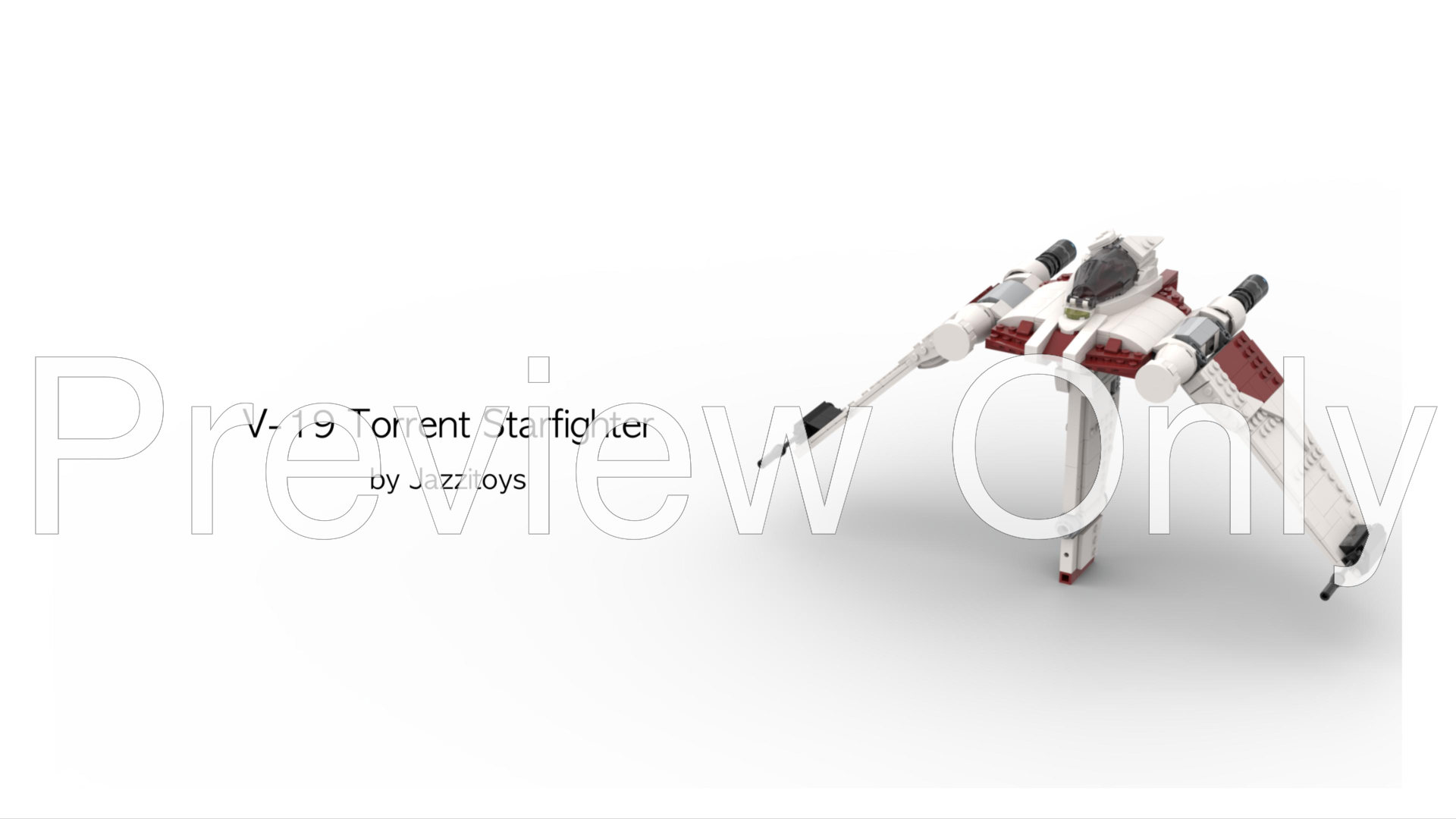 LEGO MOC-241672 V-19 Torrent Starfighter by Jazzitoys | Rebrickable ...