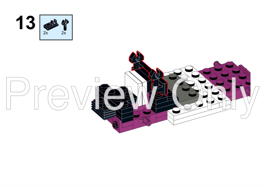 LEGO MOC-241678 Volkswagen caddy, 6 studs-wide by Brick North ...