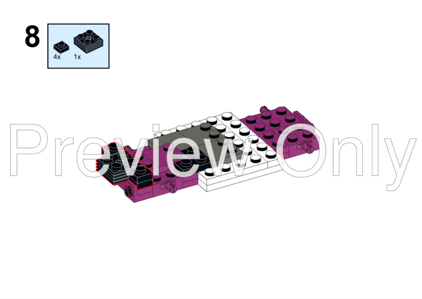 LEGO MOC-241678 Volkswagen caddy, 6 studs-wide by Brick North ...