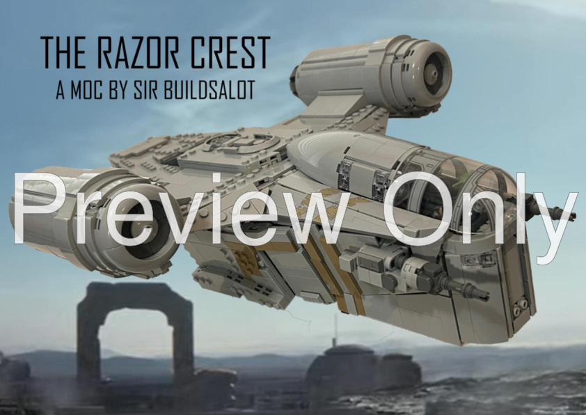 LEGO MOC-241851 The Razor Crest by Sir BuildsALot | Rebrickable - Build ...
