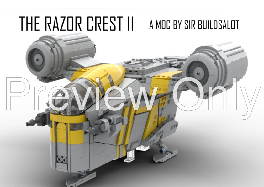 LEGO MOC-241851 The Razor Crest by Sir BuildsALot | Rebrickable - Build ...