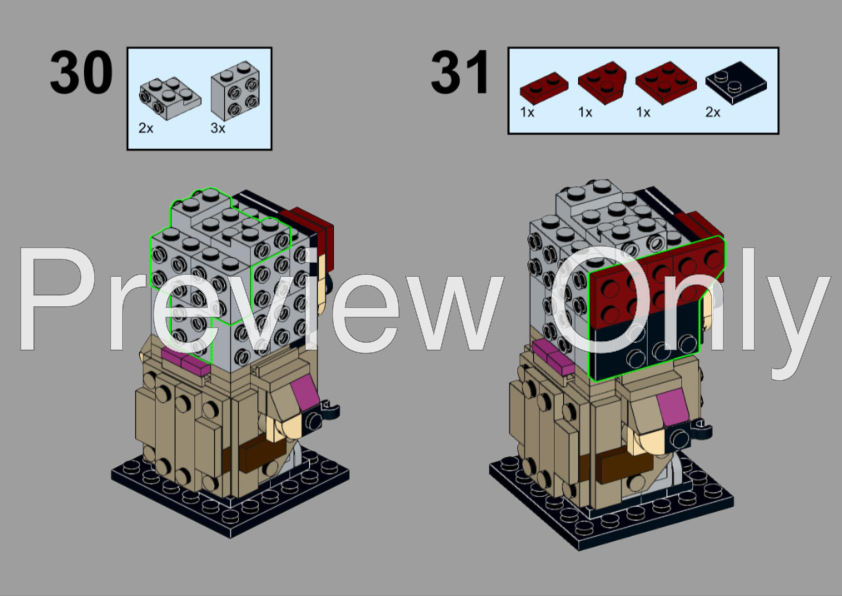 LEGO MOC Marvel Rivals- Gambit Brickheadz by Penguins and plastic ...