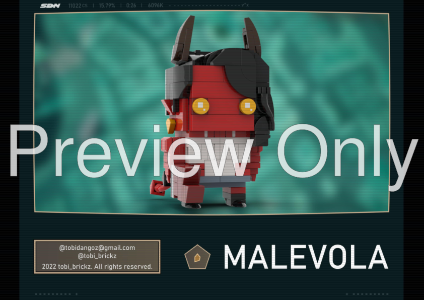 LEGO MOC-241937 Dispatch LEGO Brickheadz MOC ~ Malevola (The Phoenix ...
