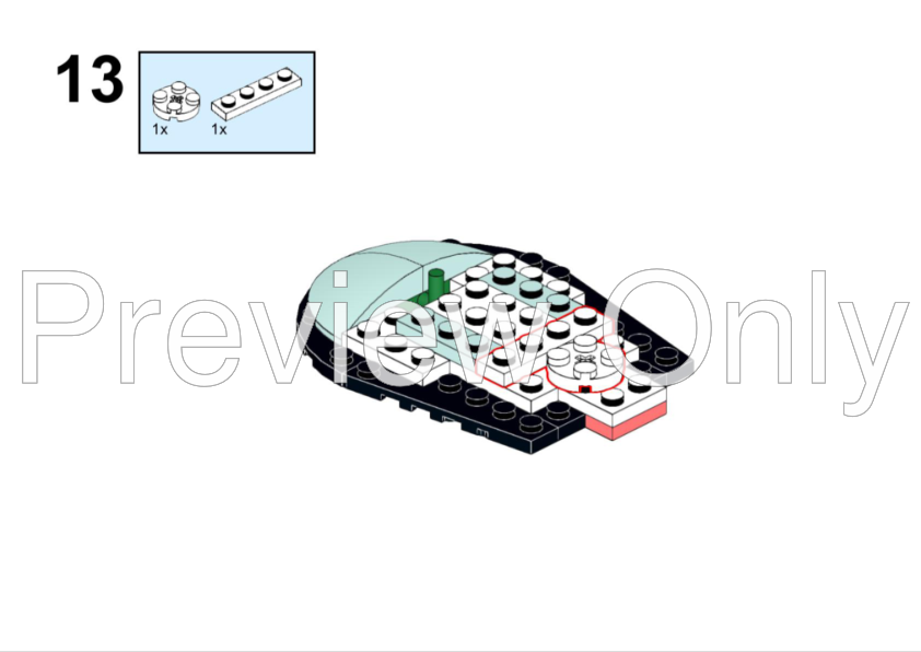 LEGO MOC-242140 Orca by b00k_w0rm | Rebrickable - Build with LEGO