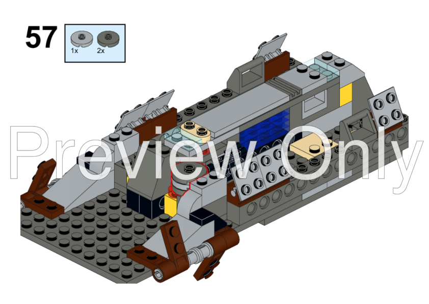 LEGO MOC-242460 UT-AT Unstable Terrain Artillery Transport - 75413 ...