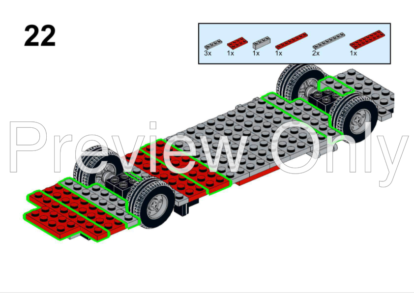 LEGO MOC-242542 2023 Pierce Quantum Tiller Ladder Fire Truck El paso ...