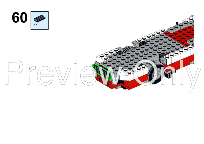 LEGO MOC-242542 2023 Pierce Quantum Tiller Ladder Fire Truck El paso ...