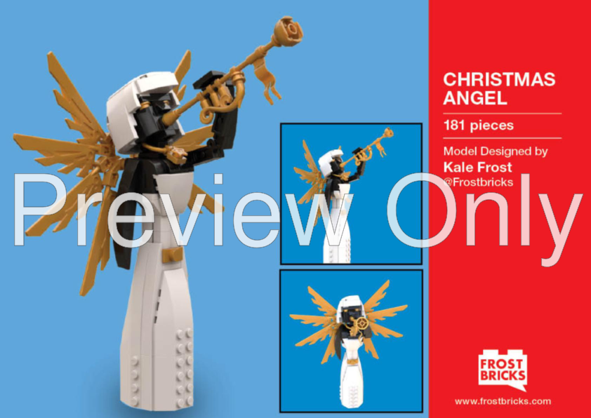 LEGO MOC-242897 Christmas Angel (Tree Topper) by Frostbricks ...