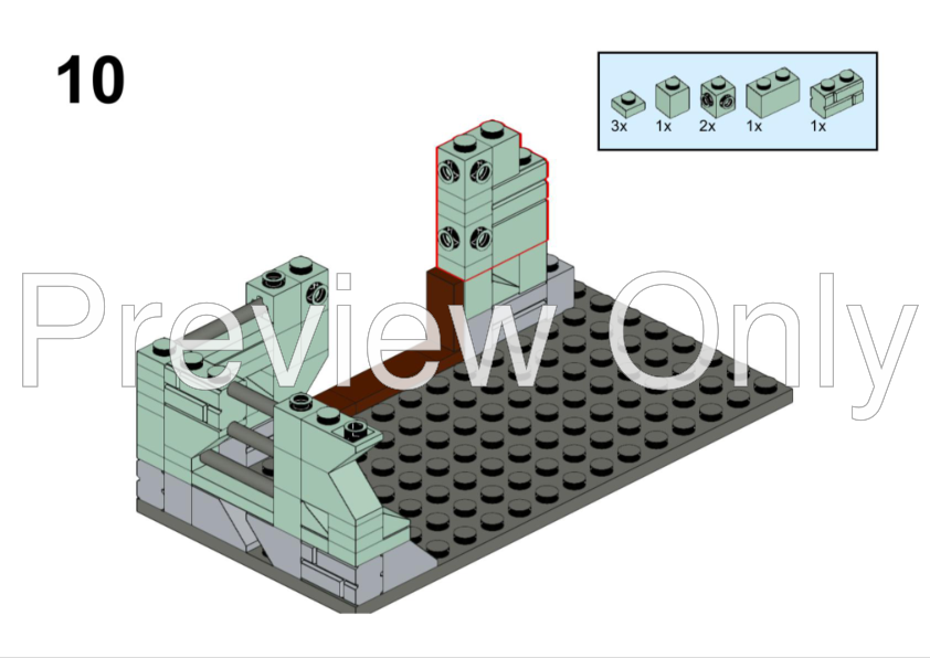 LEGO MOC-243012 Fallout 4: Damaged Building Diorama Display by ...