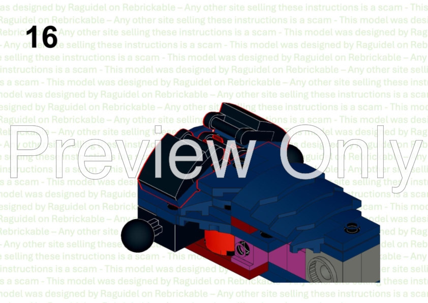 LEGO MOC-244100 X-Men : Sentinel - Alternate build of 76316 by raguidel ...