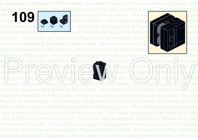 LEGO MOC Luke Cage Brickheadz by raguidel | Rebrickable - Build with LEGO