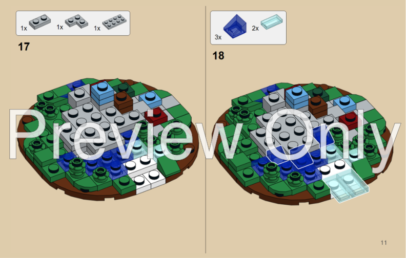 LEGO MOC-24522 World Turtle by JKBrickworks | Rebrickable - Build with LEGO