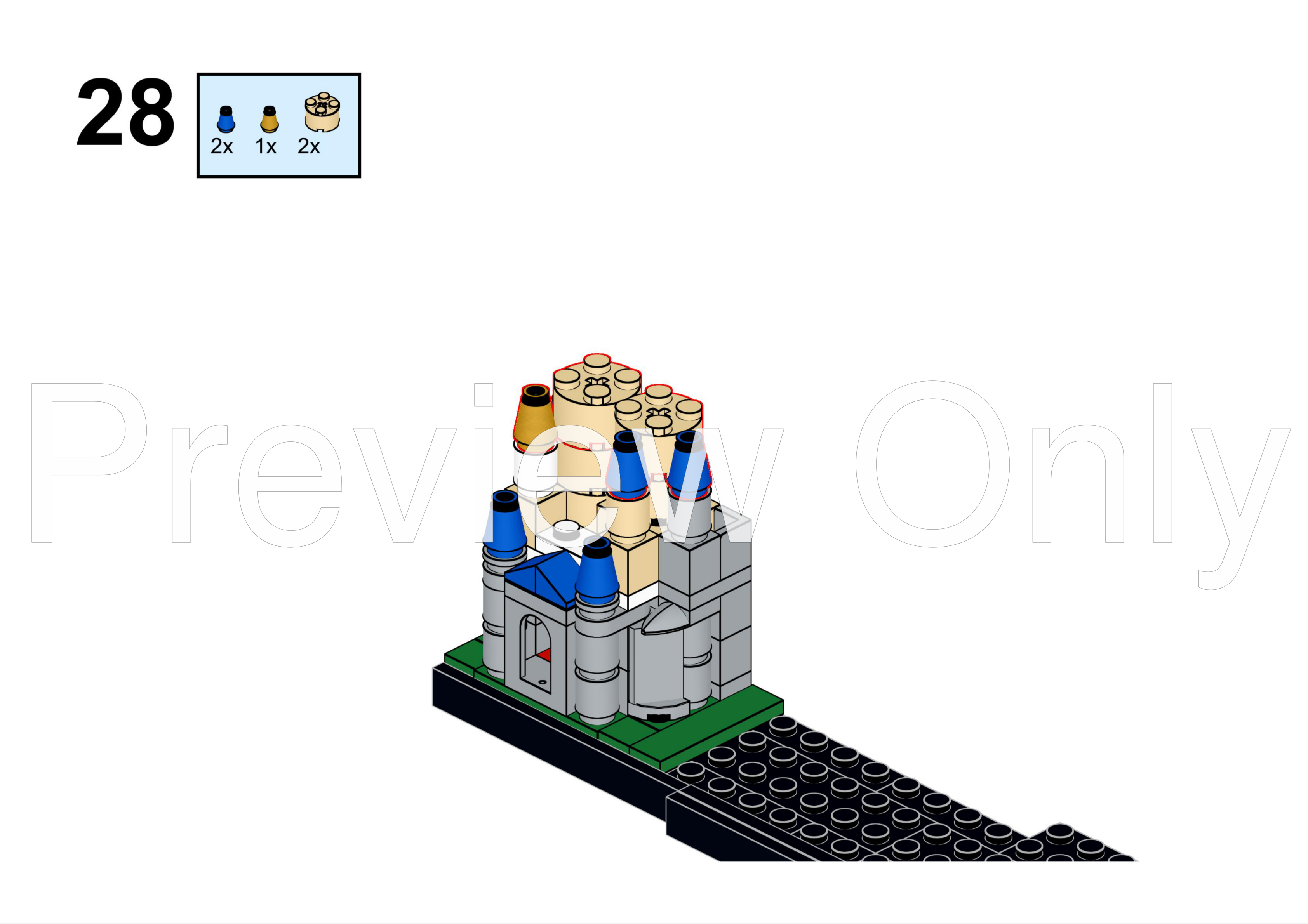 LEGO MOC Classic Dìsney Princess Castles - Skyline Architecture by ...