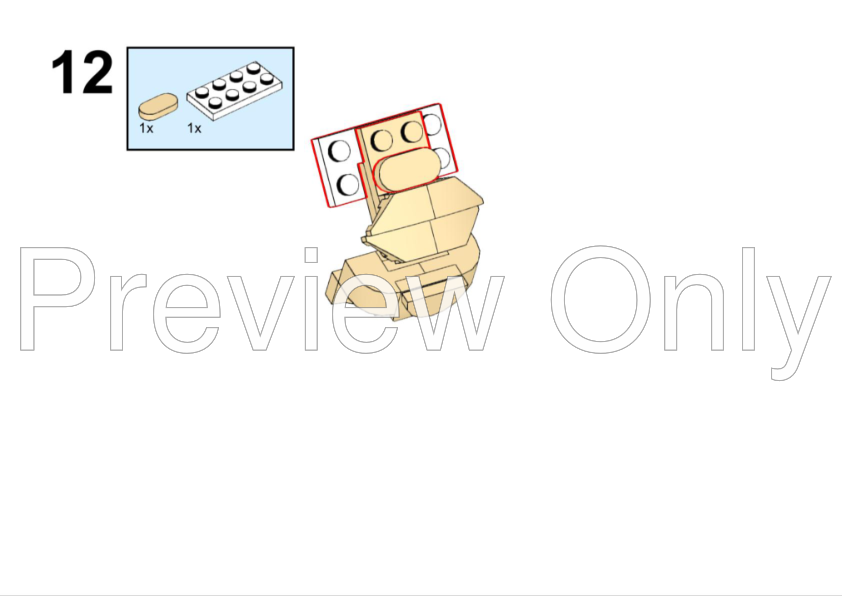 LEGO MOC Old man face by henningb | Rebrickable - Build with LEGO