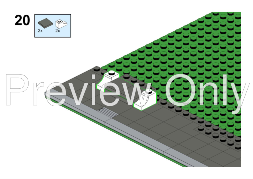 LEGO MOC City Modular #8 - Wall Mural by eiko21 | Rebrickable - Build ...