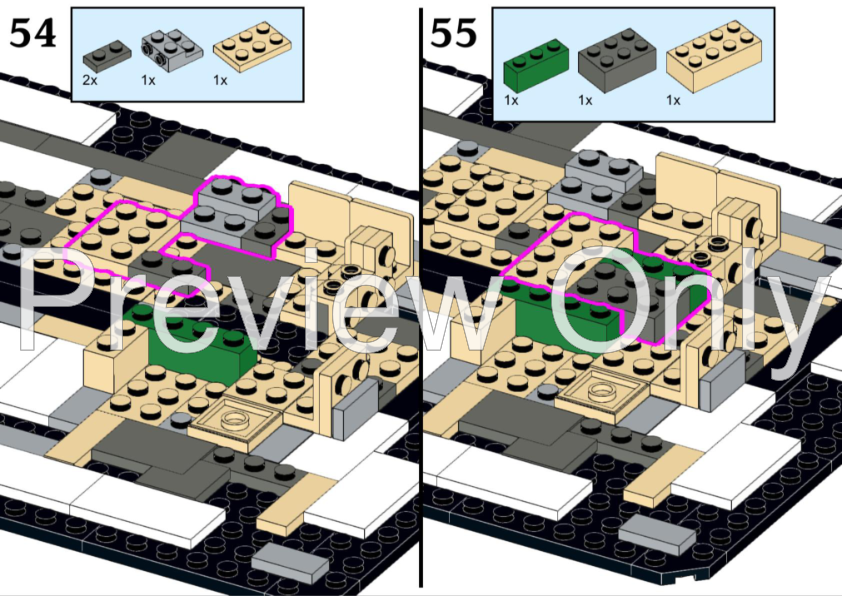 LEGO MOC Microscale Winterfell, based on the Game of Thrones opening by ...