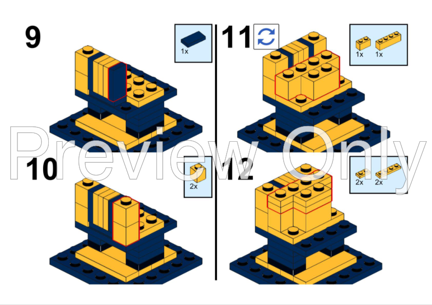 LEGO MOC-249020 Louie Lumberjack (NAU Mascot) Brickhead by Timmy_Bricks ...