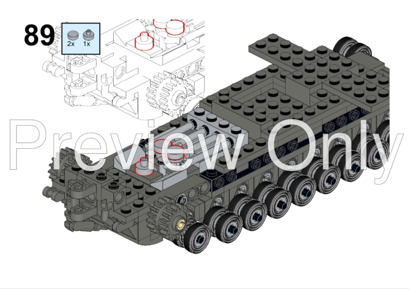 LEGO MOC-249525 WW2 Churchill Crocodile British Tank by NLBricks ...
